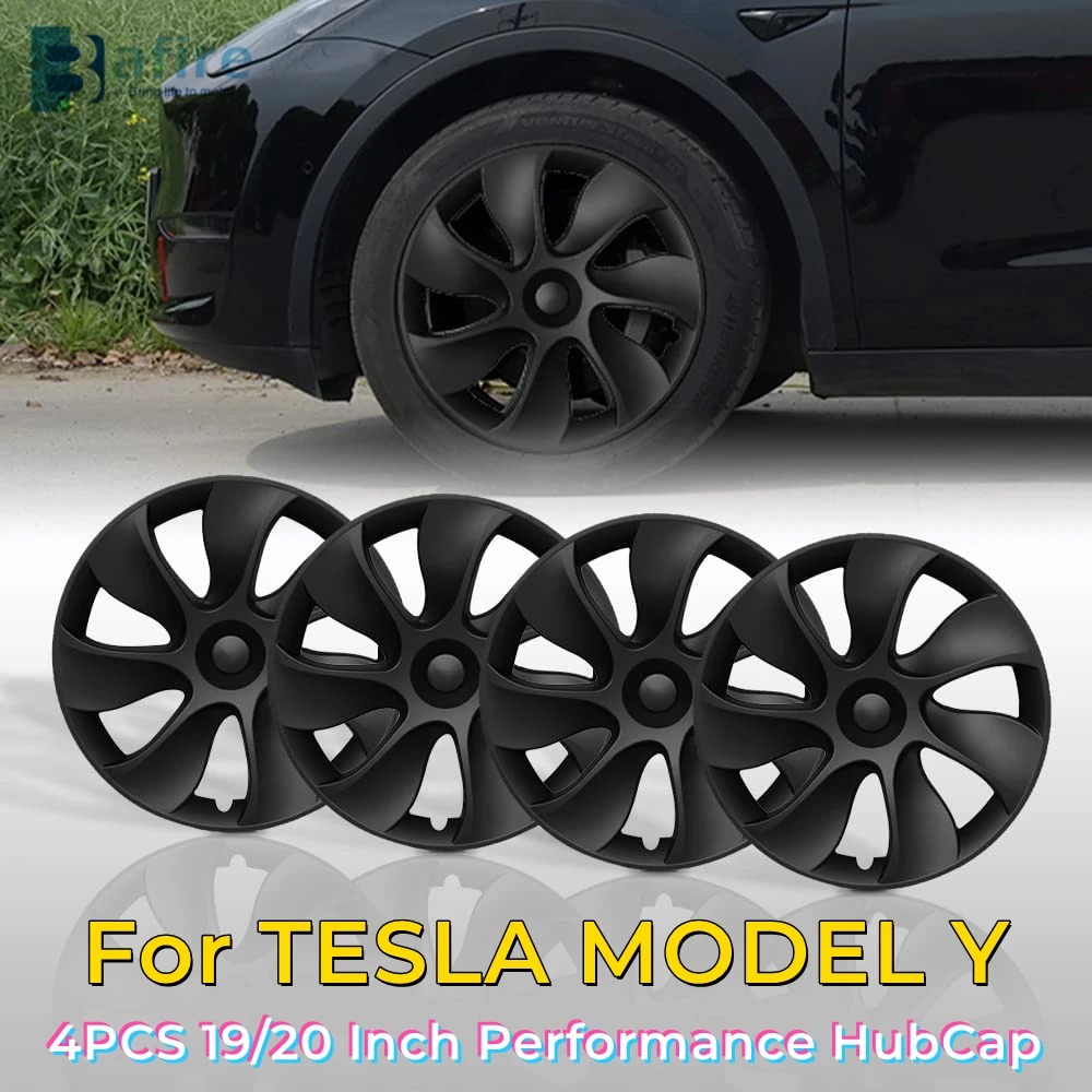 Model Y Hubcap 19 Inch 4pcs Performance For Tesla Model Y Uberturbine ...