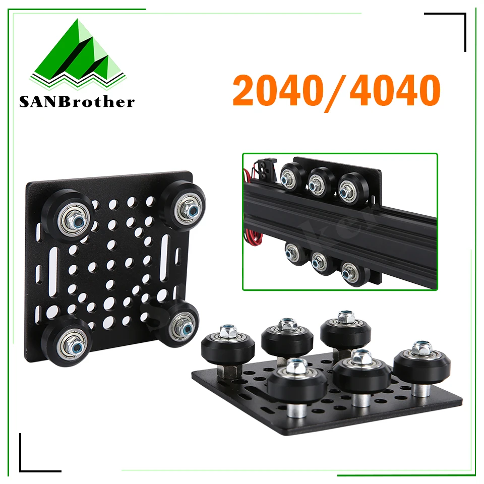 V Slot Gantry Set 20-40mm Gantry Plate With Wheel For Profiles Vslot ...
