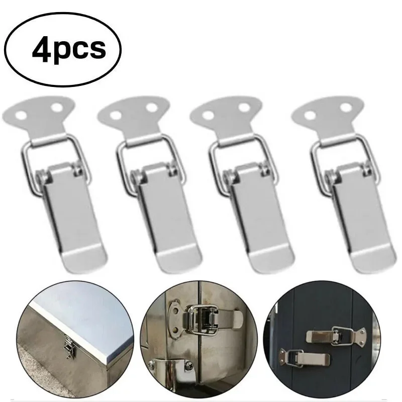 4Pcs-Stainless-Steel-Spring-Loaded-Toggle-Lock-Clasp-Buckle-Latch-Clamp ...