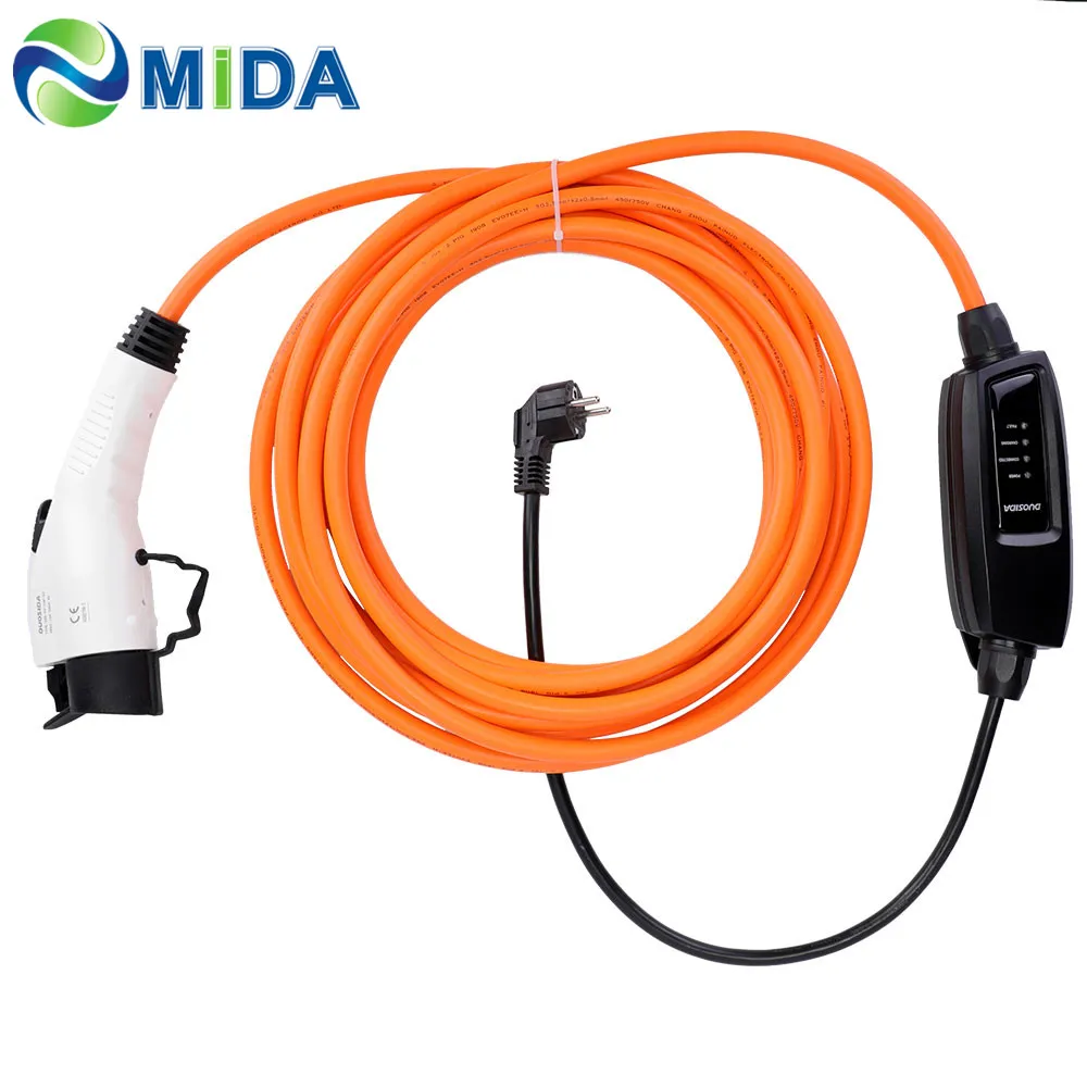 Flash Sale 16a Type1 Eu Plug Protable Ev Charger Eu Standard Electric ...