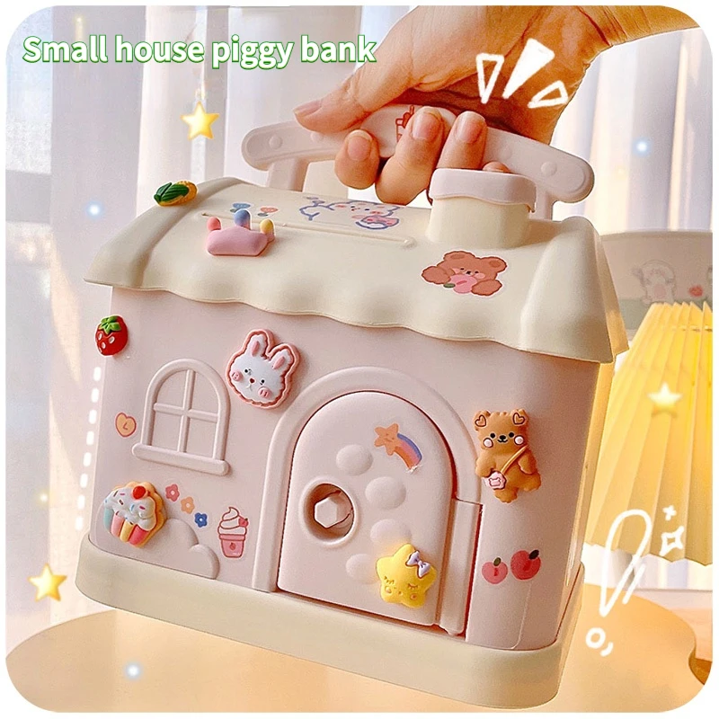Creative Piggy Bank Cartoon Cute Square Money Boxes Bank Saving Money ...