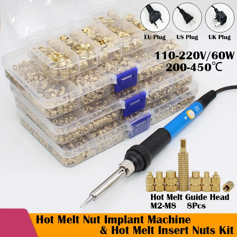 Brass-Hot-Melt-Insert-Nut-Hot-Melt-Nut-Implant-Machine-Copper-Nut ...