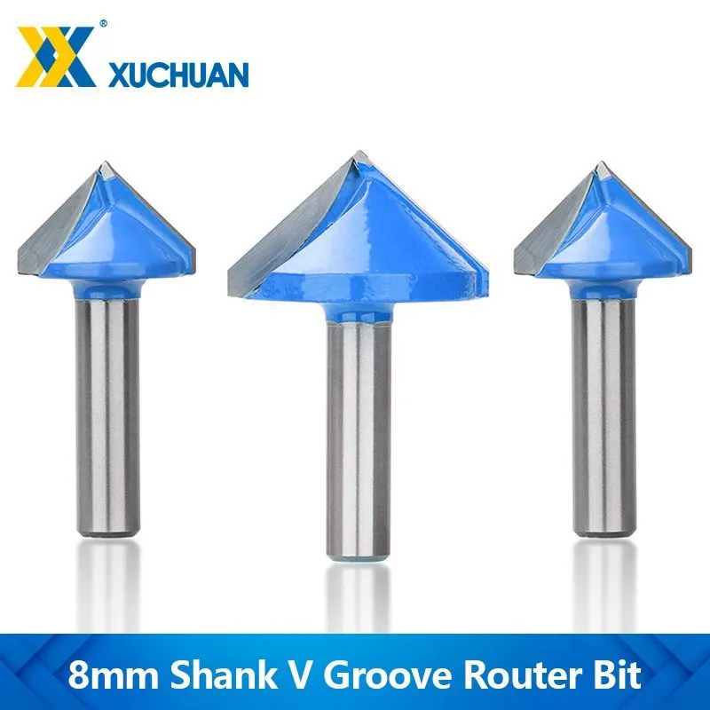 8mm-Shank-Wood-Router-Bit-90-Degrees-V-Groove-Router-Bit-3D-Engraving ...