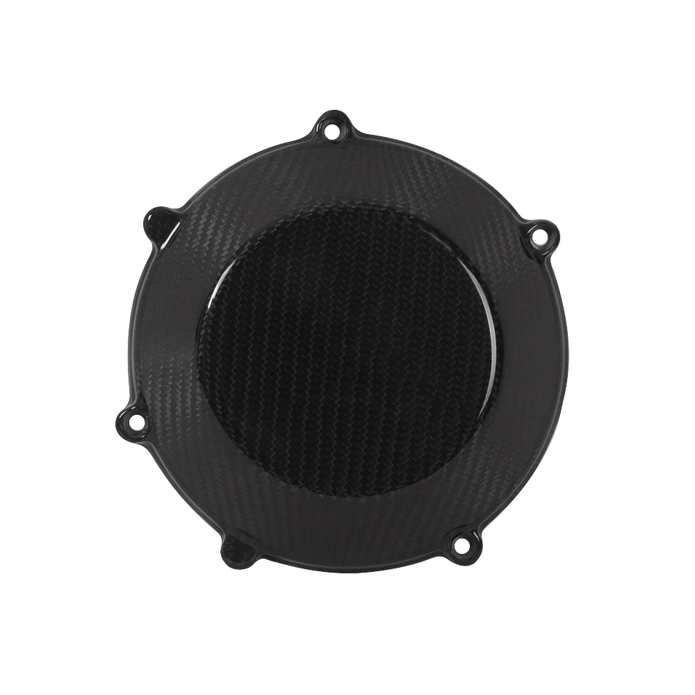 For-Ducati-Air-Cooled-4V-Engine-Dry-Clutch-Cover-Carbon-Fiber-Gloss ...