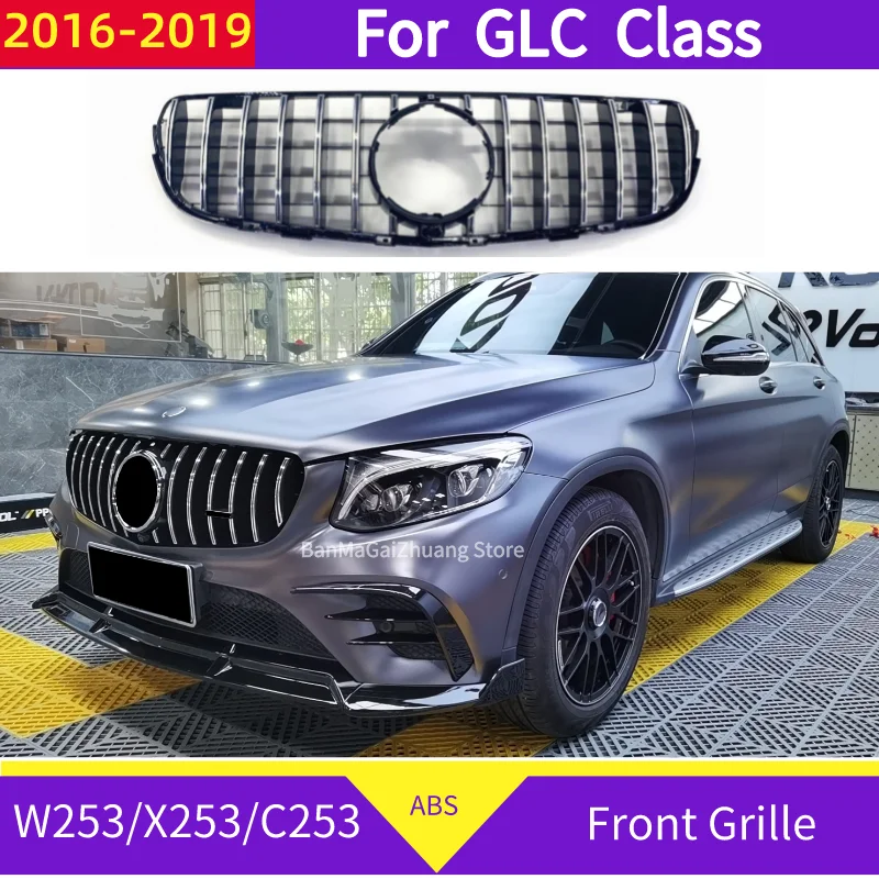 GT Front Grille For mercedes W253 X253 C253 GLC Class 2015-2019 GLC200 ...