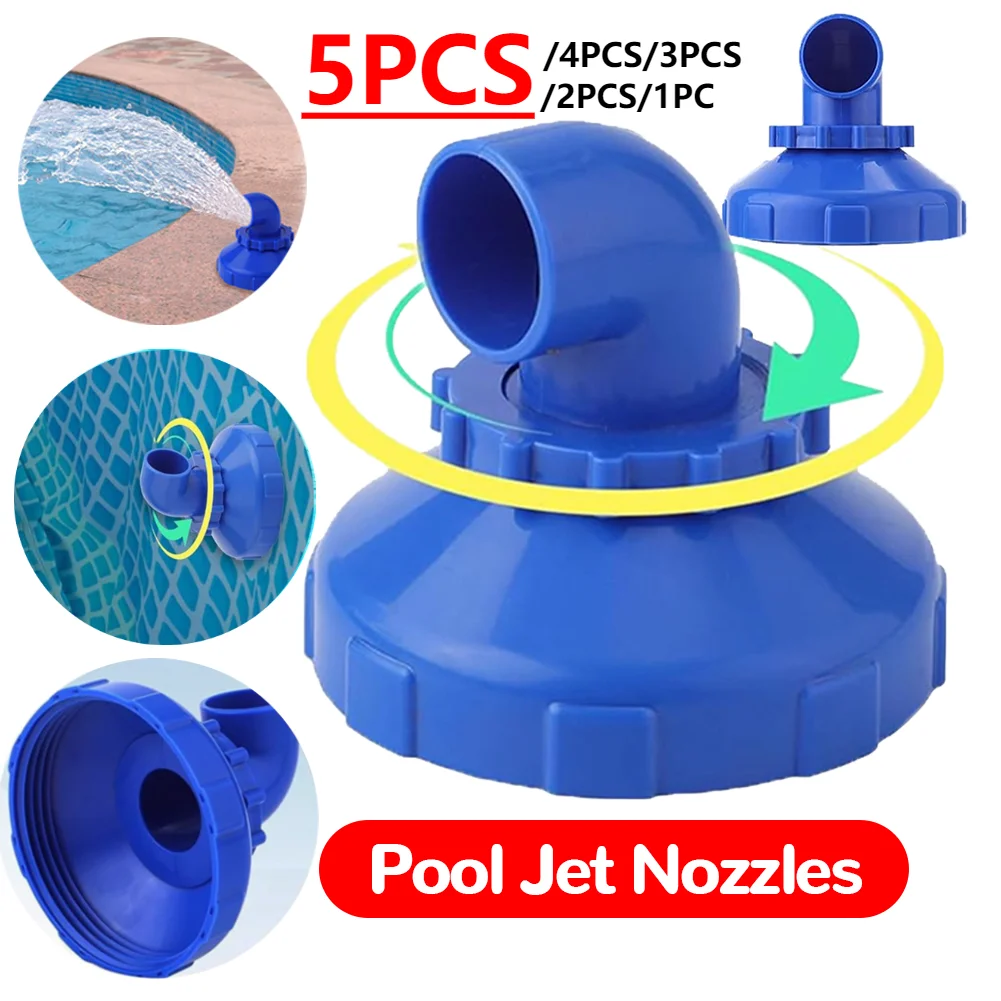 5-1PC Swimming Pool Return Jet Nozzle 360 Degree Rotatable Pool Jet ...