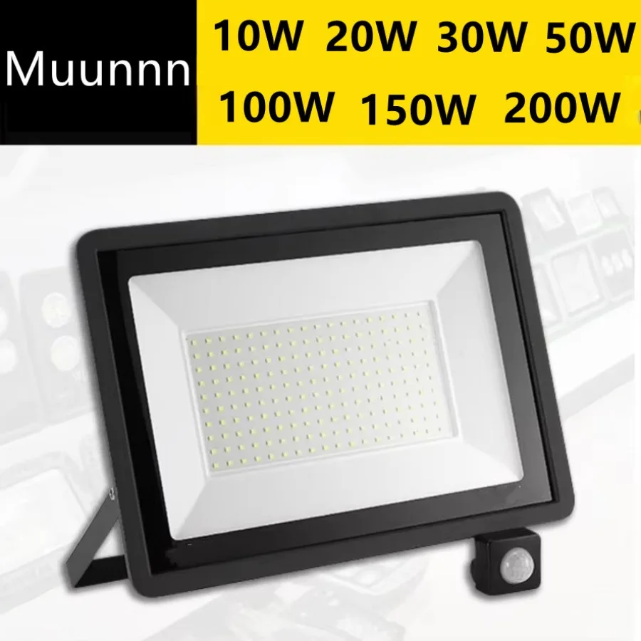 Focus With Motion Sensor Outdoor Led Spotlight Garden Street Wall Lamp ...