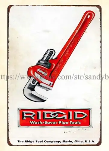 metal-1957-Ridgid-Work-Saver-Pipe-Tool-carpenter-engineer-plumber-metal ...