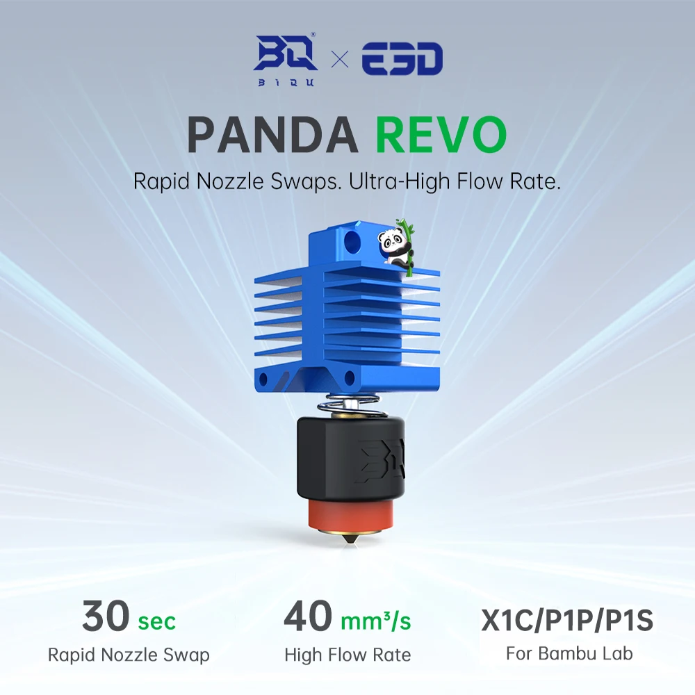 BIGTREETECH-Panda-revo-P1-X1-Hotend-E3D-Brass-V6-Nozzle-High-Flow-60W ...