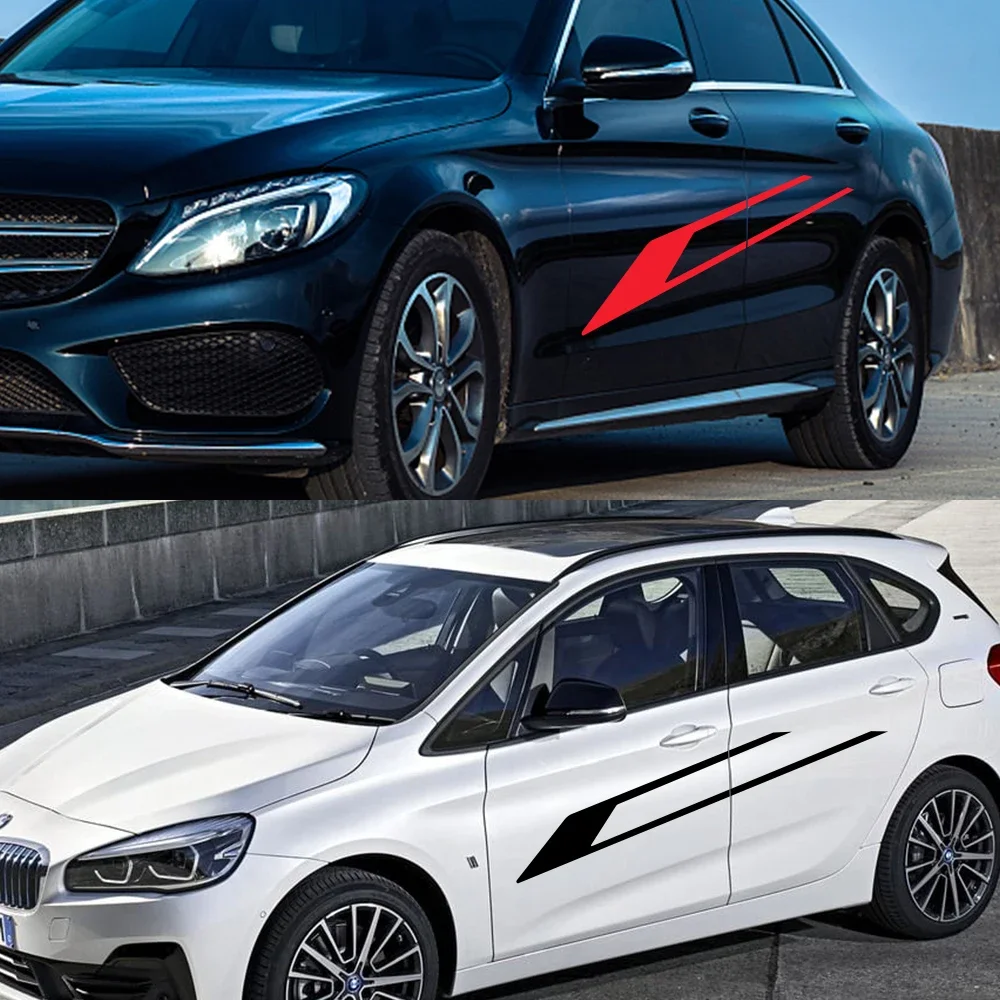 2Pcs-Car-Stickers-Long-Side-Stripe-Vinyl-Decals-Auto-Tuning-Accessories ...