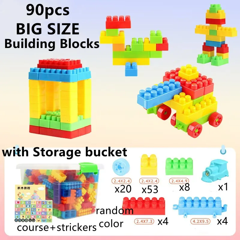 90pcs-big-size-building-blocks-set-moc-bricks-baby-toys-with-storage ...