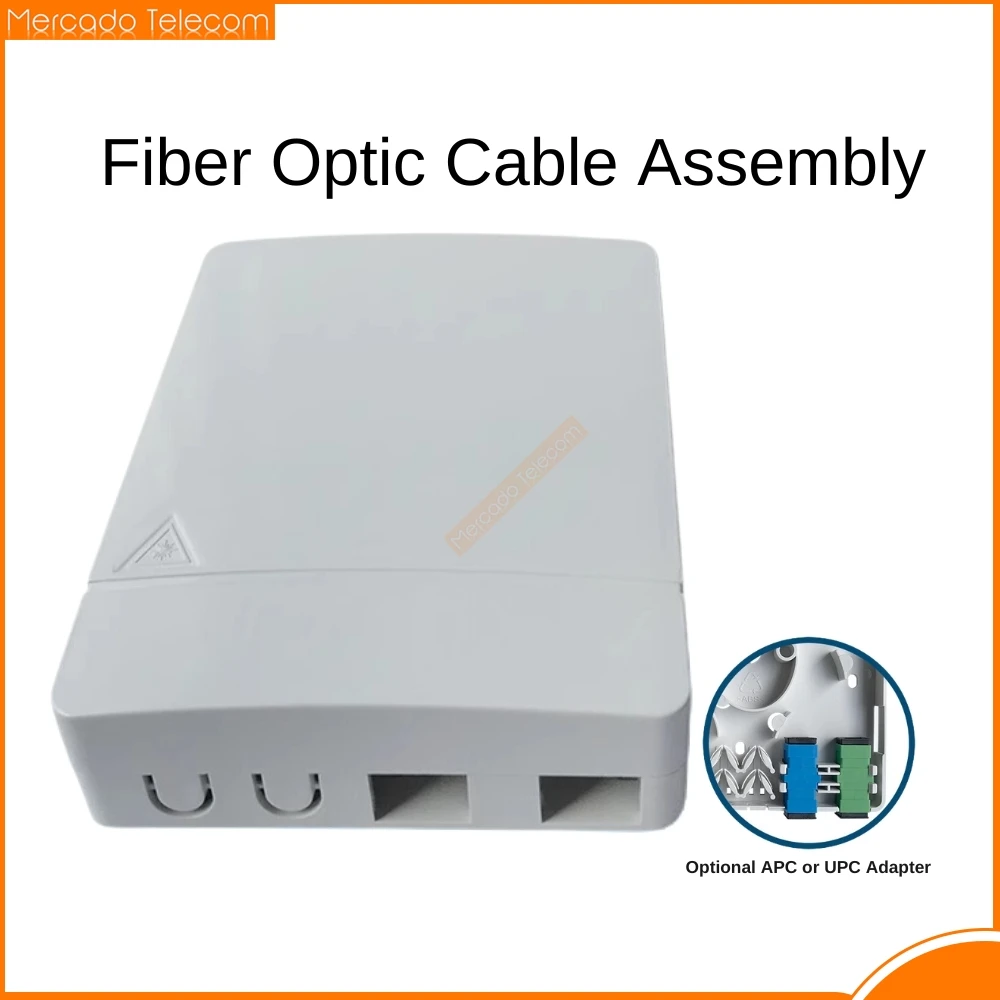 2 Core FTTH Terminal Box with SC Adapter Junction Box Desktop Terminal ...