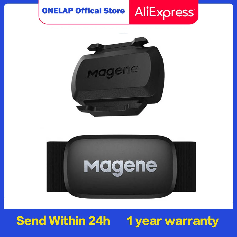 Magene S3+ Bicycle Speed/cadence Sensor And H64 Heart Rate Monitor Ant+bluetooth Wireless ...