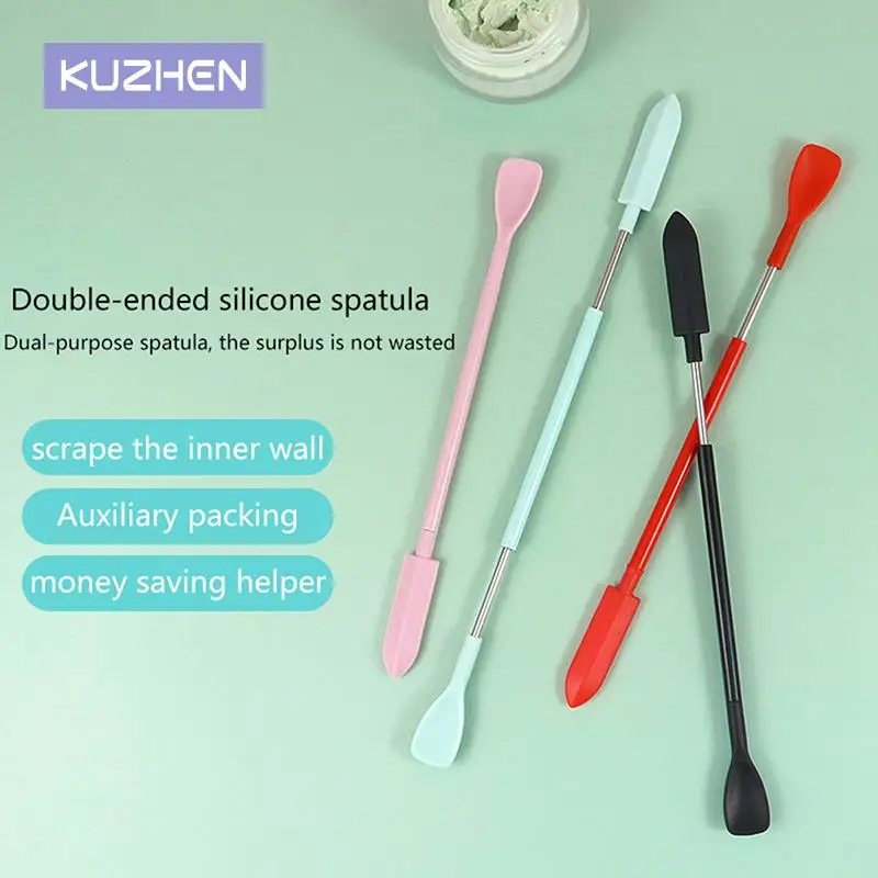 1Pcs-Silicone-Double-Head-Scraper-Cosmetic-Jam-Deep-Bottle-Scraper-Mini ...