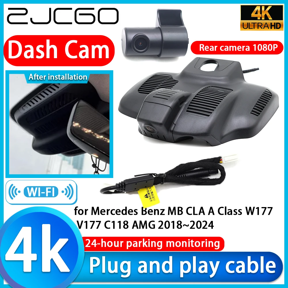 Gravador de Vídeo ZJCGO 4K UHD Plug and Play DVR Câmera para Mercedes ...