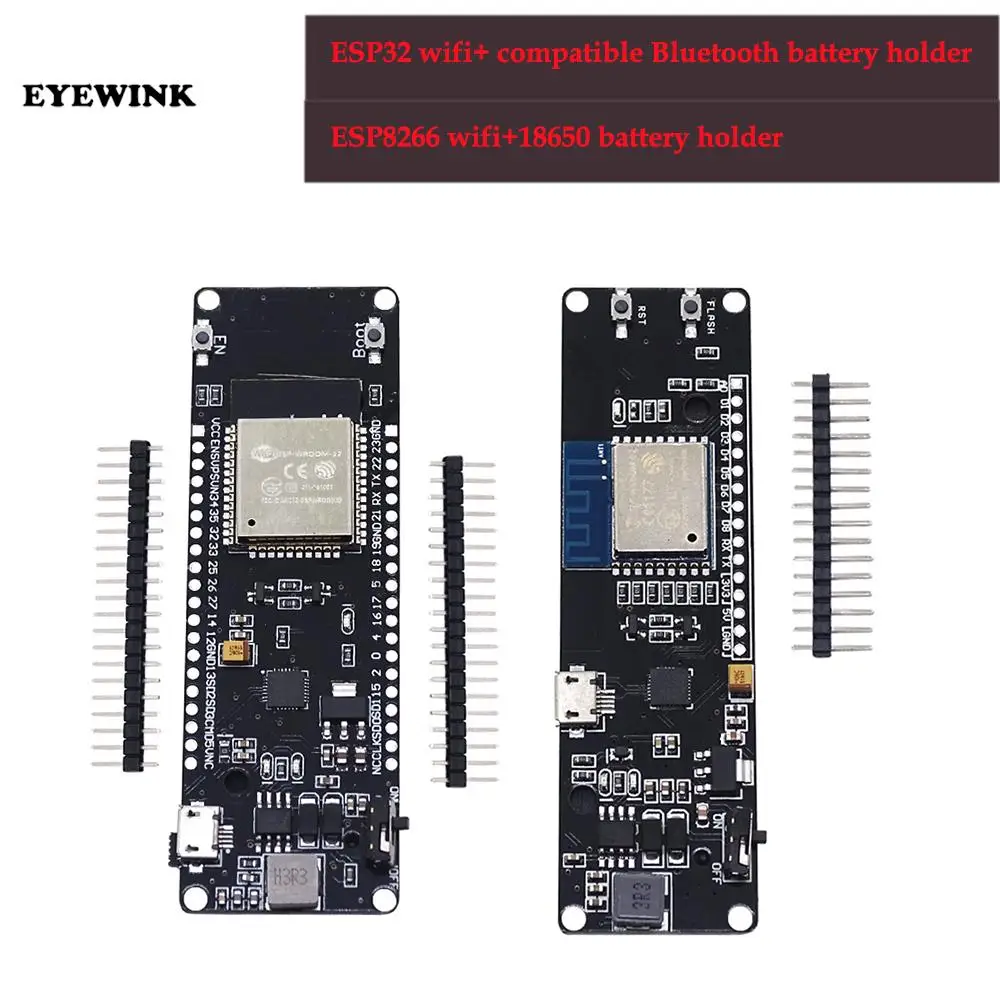 For Wemos D1 Esp-wroom-02 Esp8266 Wifi Development Board 18650 Lithium ...