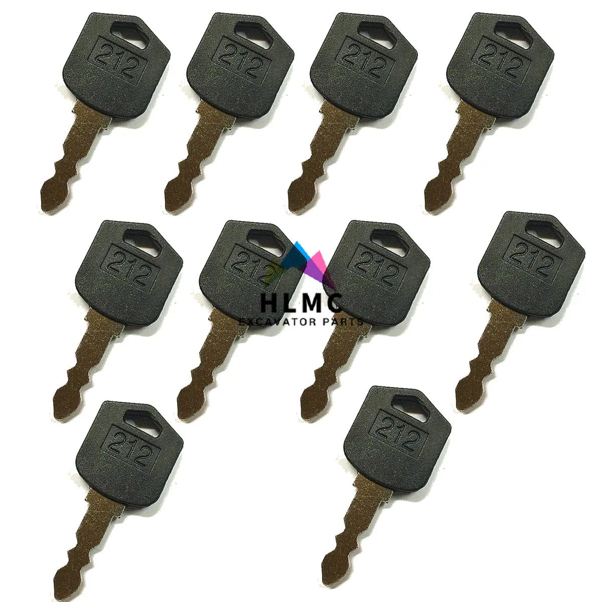 10PCS Aftermarket Heavy Equipment 212 key D554212 Ignition Key for ...