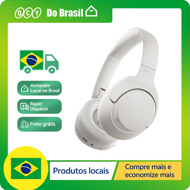 QCY-H3 ANC Auscultadores sem fios, híbrido Active Noise Cancelamento ...