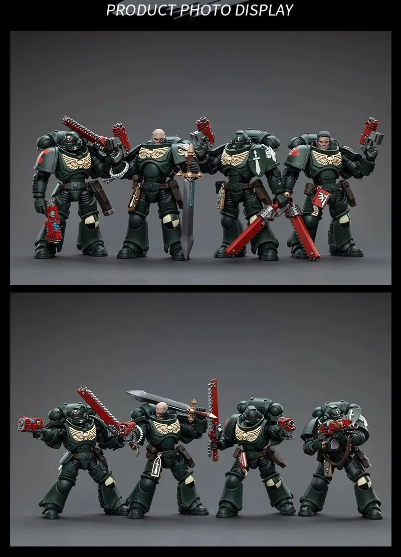 JOYTOY Warhammer 40k 1/18 Dark Angels Intercessors Sergeant Caslan ...