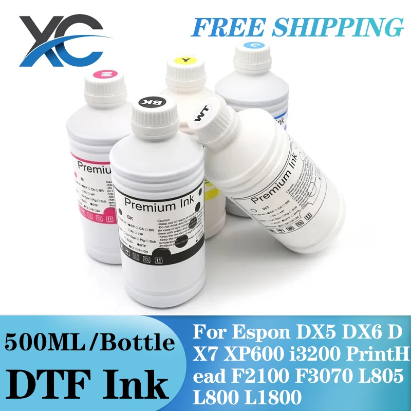 500ML-DTF-Ink-Transfer-Film-Tinta-DTF-For-Ep-DX5-DX6-DX7-XP600-i3200 ...