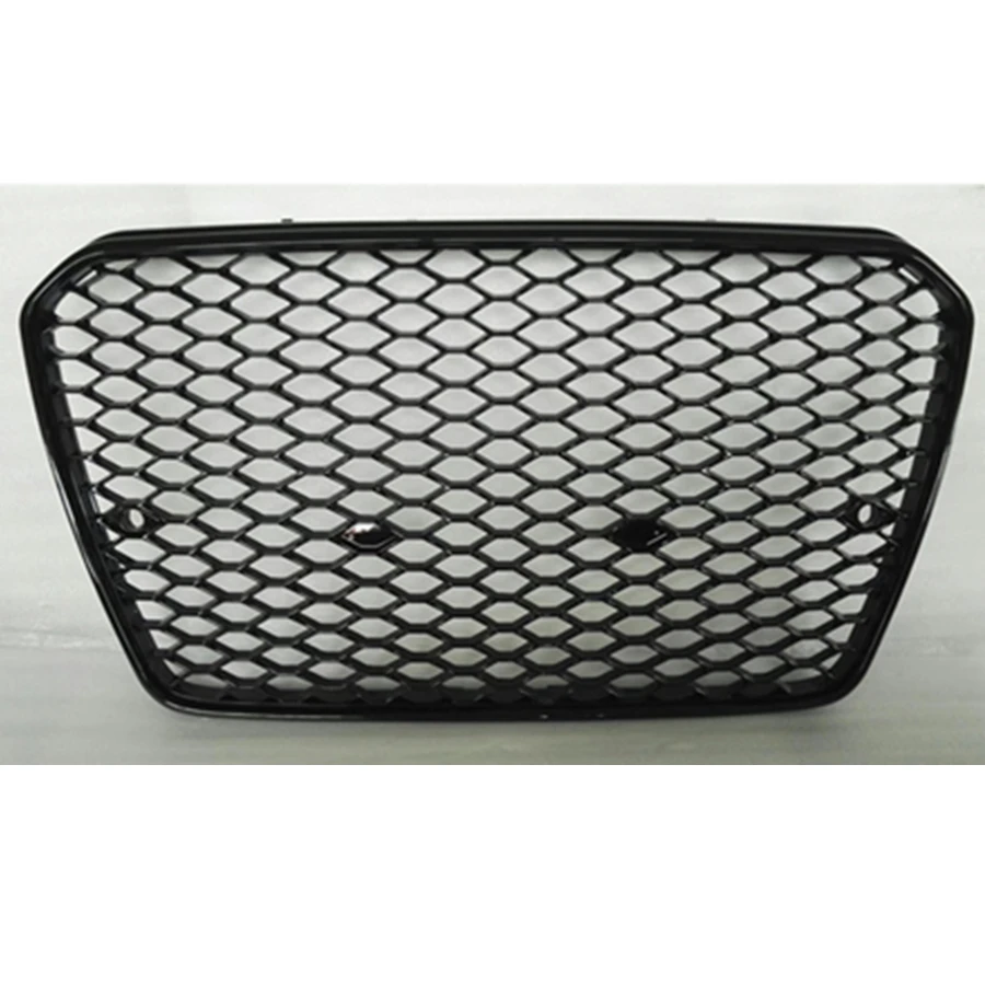 For RS5 Style Front Sport Hex Mesh Honeycomb Hood Grill Black Grill for ...