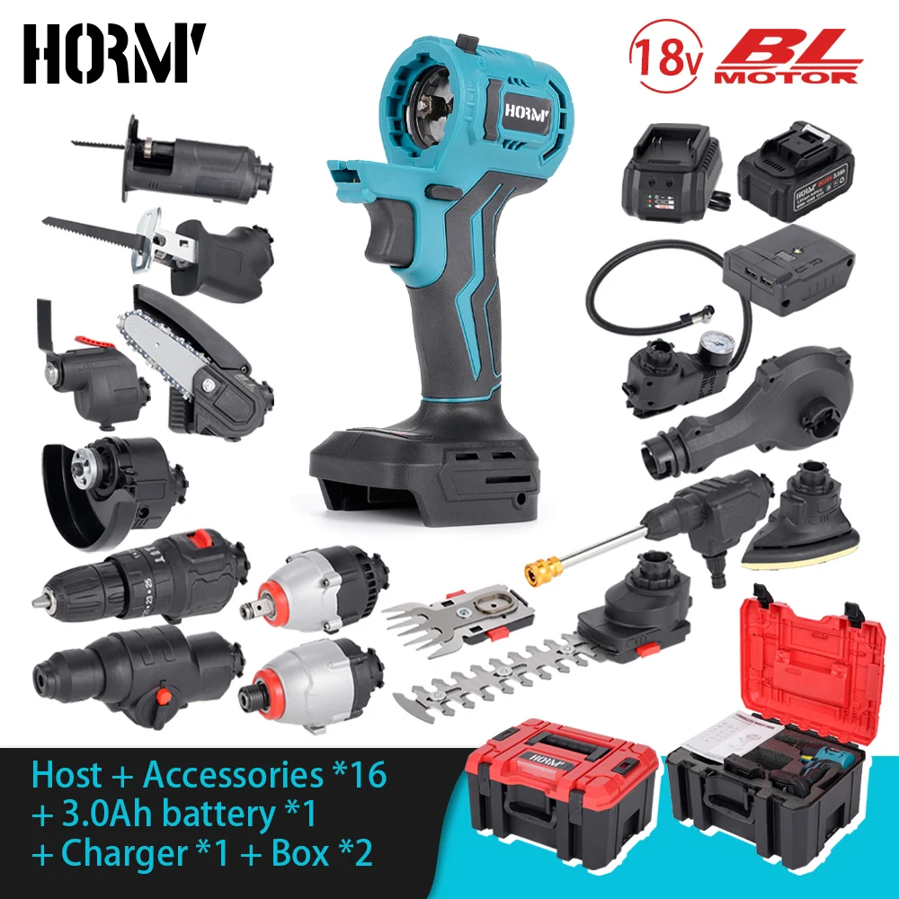 Hormy-Brushless-Multifunctional-Tool-Set-Electric-Screwdriver-Saw-Water ...