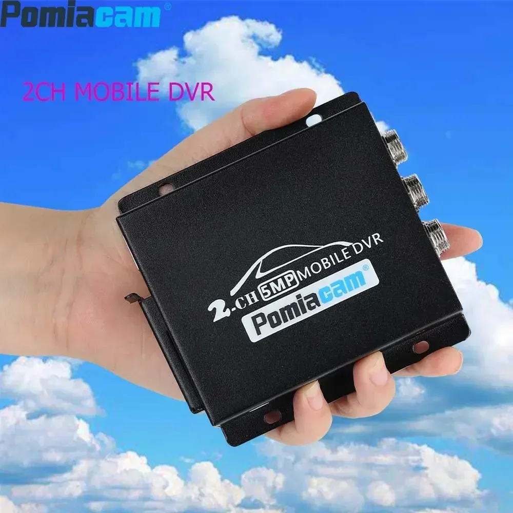 Hikvision Dashcam Pomiacam 2CH Mini AHD DVR Mobile DVR HD 1080P 2 ...