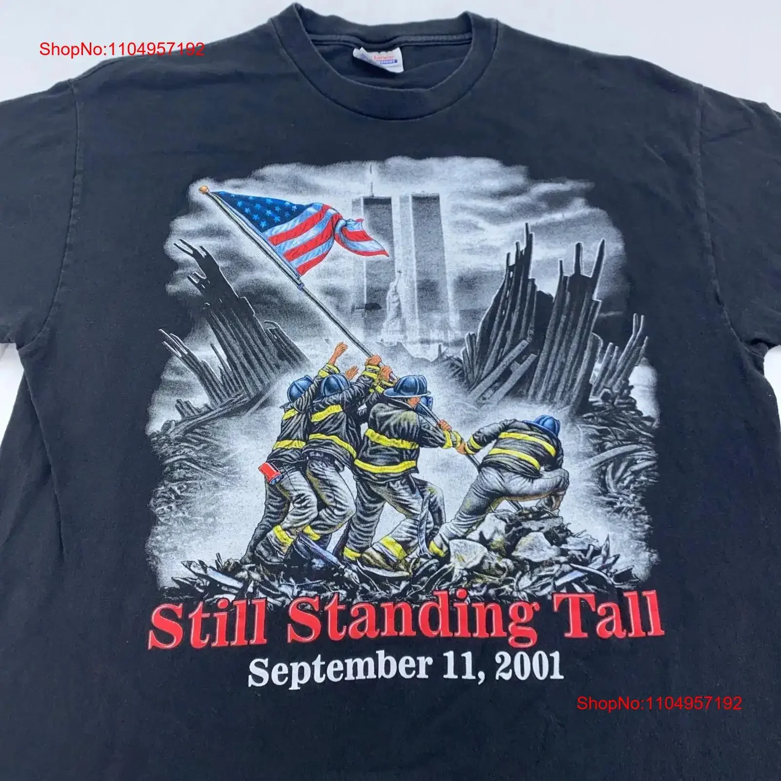 vintage STILL STANDING TALK SEPTEMBER 11 2001 T Shirt MEDIUM LARGE wtc ...