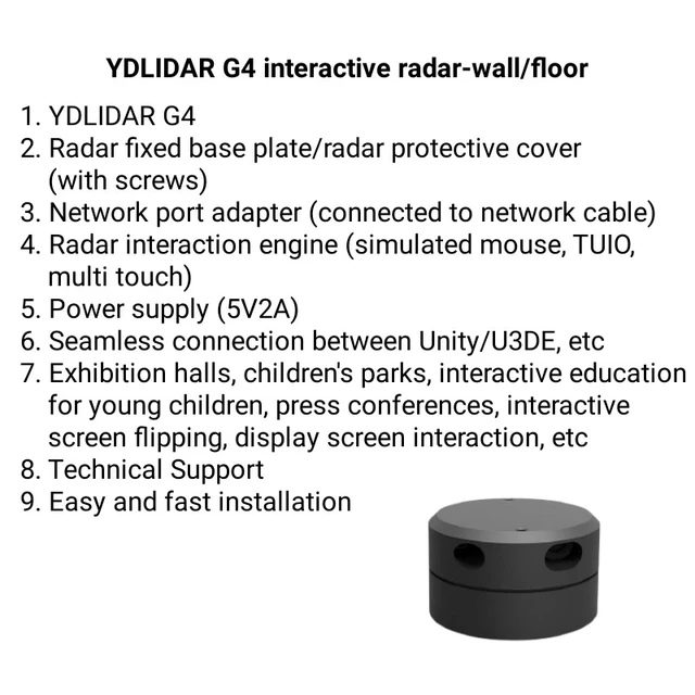 EAI YDLIDAR G4 Lidar Laser Lidar Ranging Sensor Module, 44% OFF