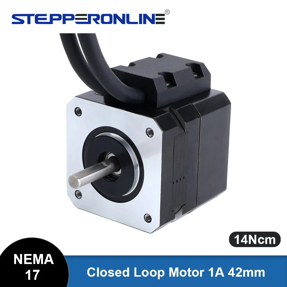 STEPPERONLINE Nema 17 Closed Loop Stepper Motor 14Ncm 1.0A with Encoder ...