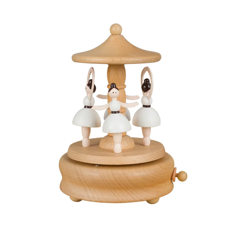 Handmade wooden dancing ballerina music box - AliExpress