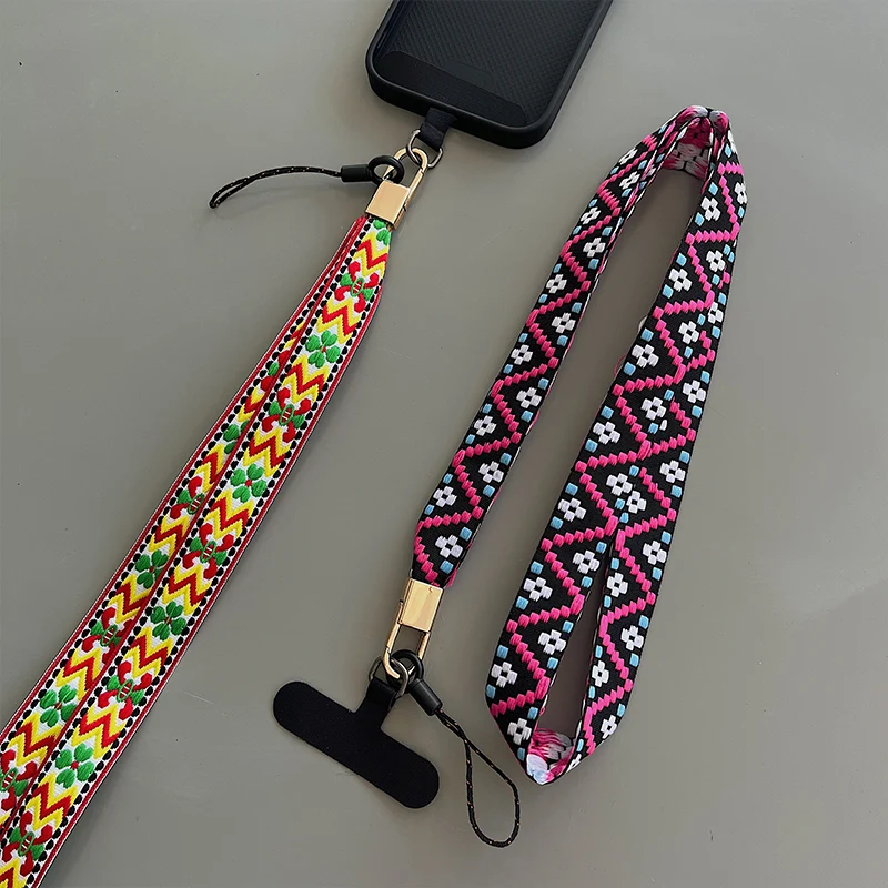 High-End Mobile Phone Universal Long Lanyard Retro Pattern Lanyard ...