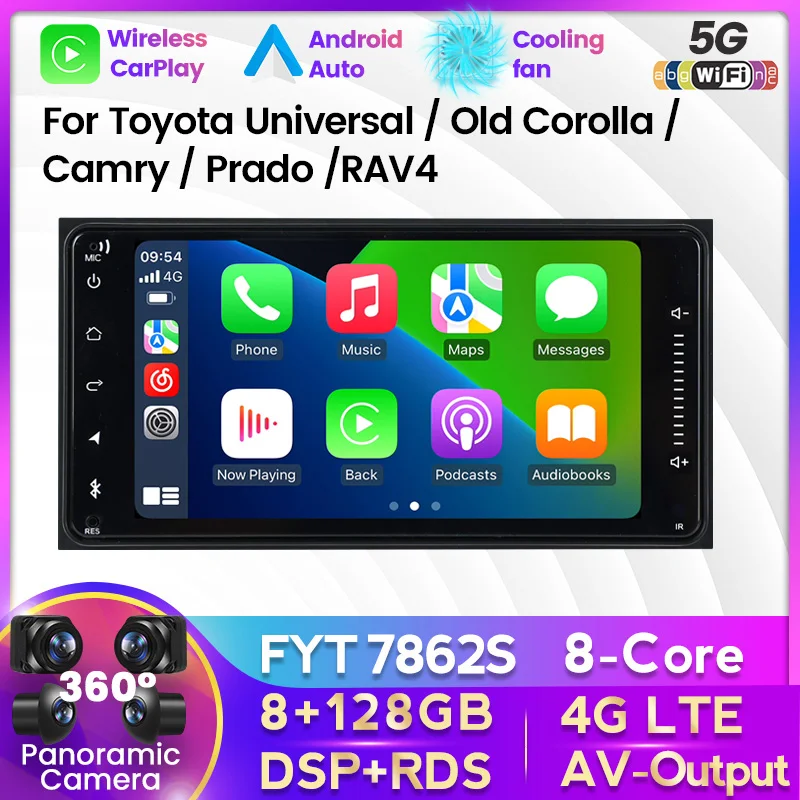 2-Din-CarPlay-Android-11-Universal-Car-Multimedia-Player-for-Toyota ...