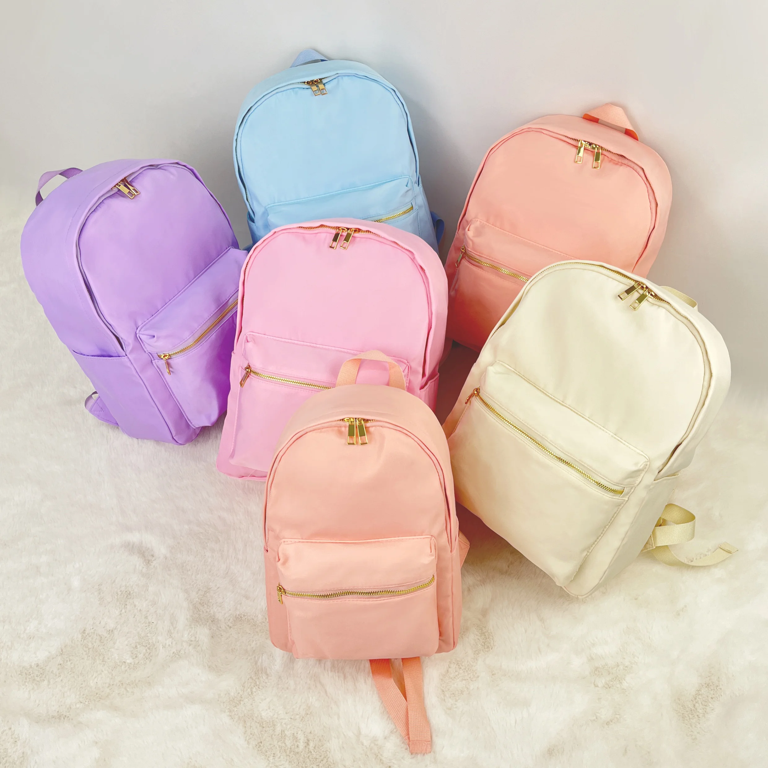 Large-Capacity-Nylon-Preppy-School-Backpack-Leisure-Zipper-Travel ...