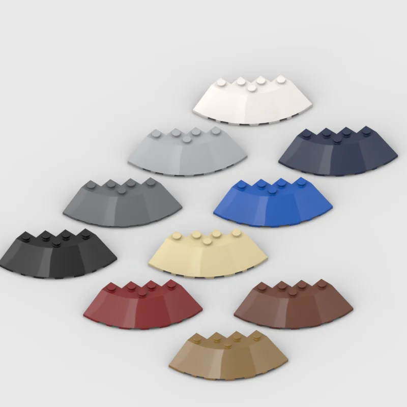*Circle 6X6 Roof Tile * 8pcs DIY enlighten block brick part No.95188 ...