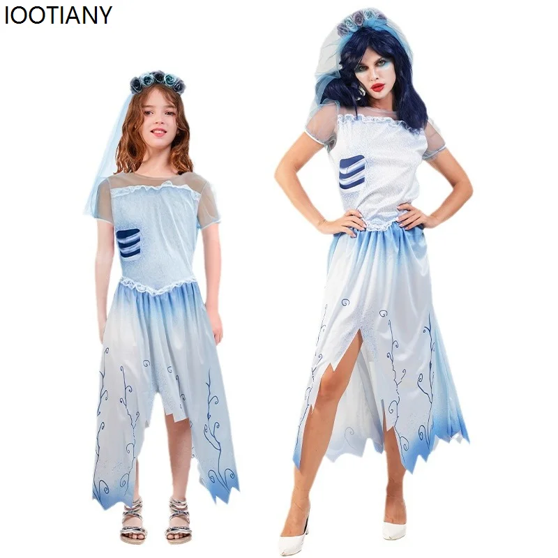 Halloween-Specter-Cosplay-Parent-child-Costume-Kids-Adult-Horror-Ghost ...