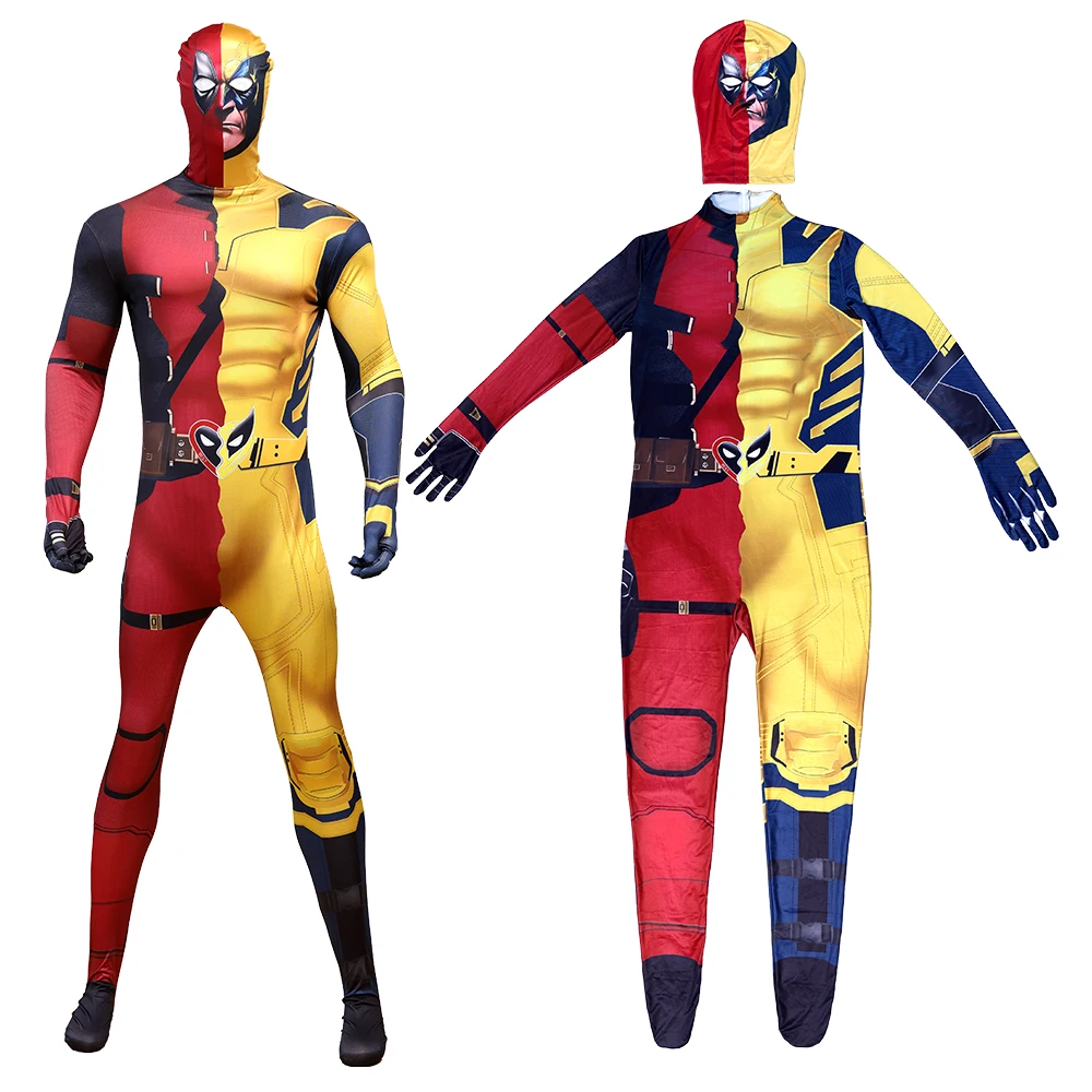 Disfraz de Deadpool para niños y adultos, disfraz de superhéroe con ...