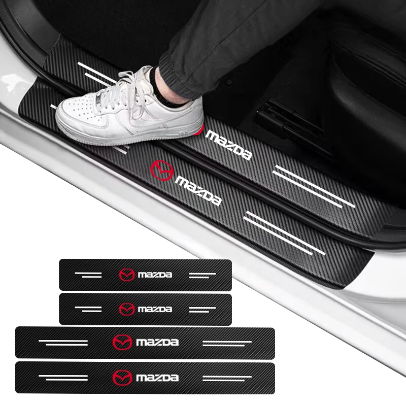 4-st-cke-auto-aufkleber-carbon-faser-schwellen-schutz-t-r-schwelle ...