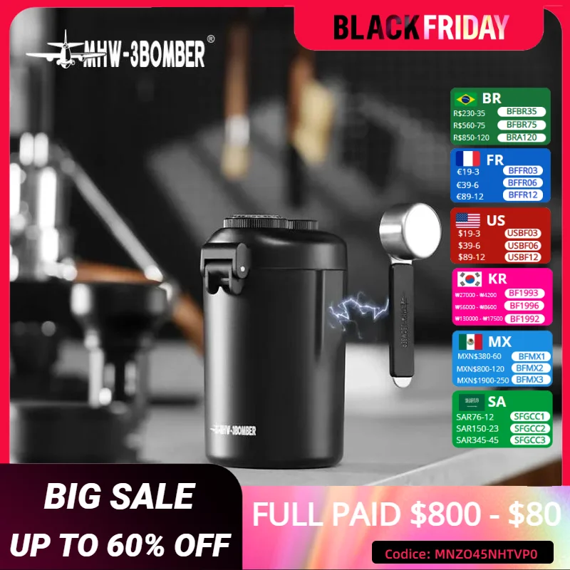 MHW-3BOMBER-Coffee-Beans-Sealed-Container-Food-Storage-Jar-Airtight ...