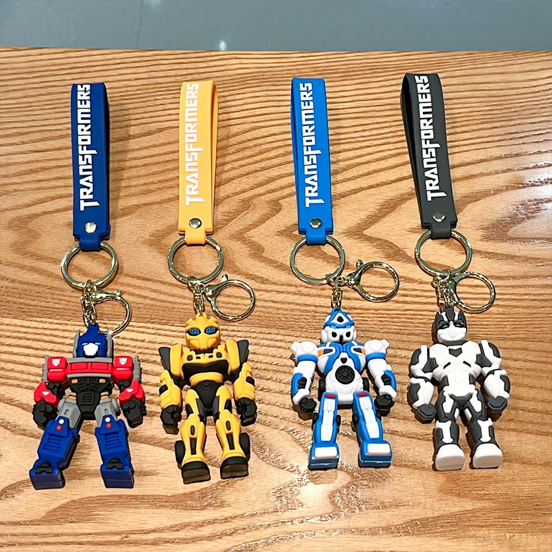 Creative-Cartoon-Movie-Robet-Key-Chains-Cute-Silicone-Transformer-Car ...