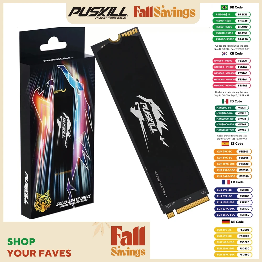 PUSKILL-M-2-NVMe-SSD-1TB-512GB-256GB-128GB-PCIe3-0-M2-2280-Hard-Disk ...