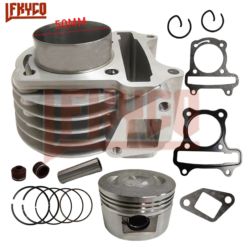 Motorcycle Accessories 50mm Engine 4 Stroke Cylinder Kit Motor for GY6 ...