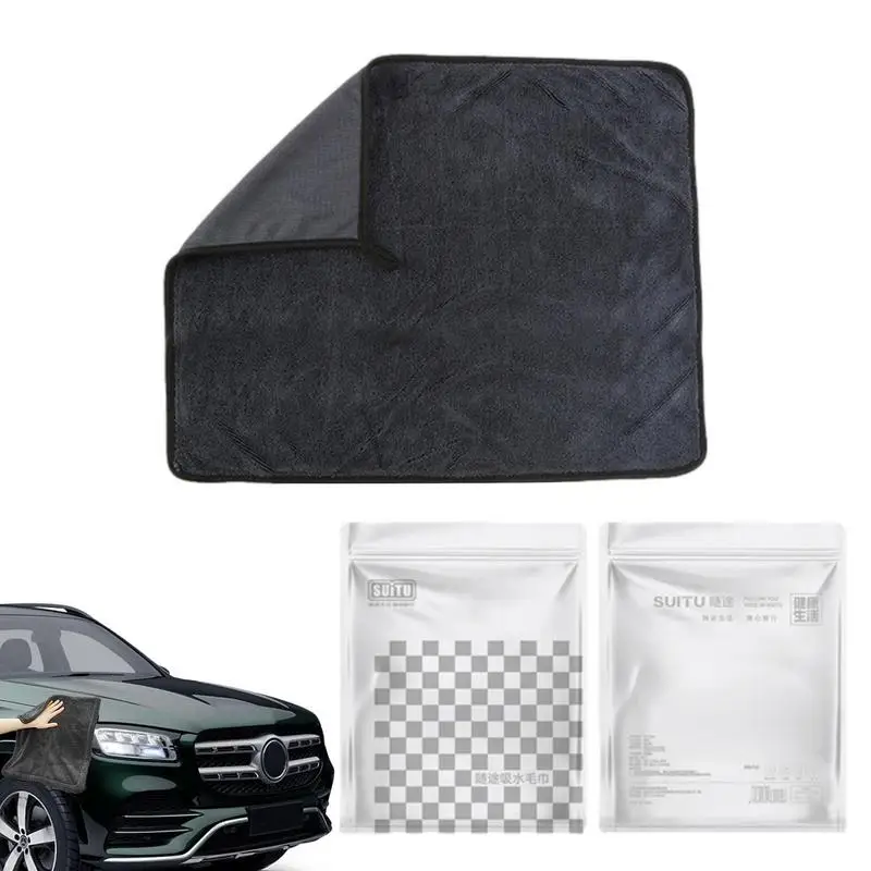 Car-Microfiber-Towel-Weave-Cleaning-Rag-With-Reinforced-Edges-Car ...
