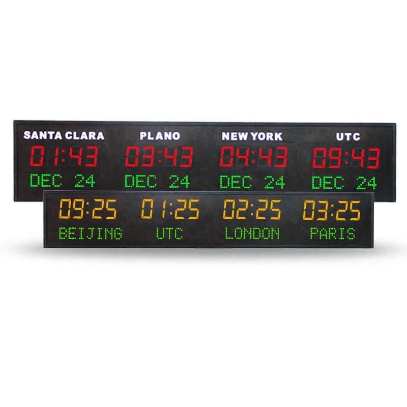 CP035-Personalised-Time-Zone-Clock-Wall-Mounted-Digital-LED-Digital ...