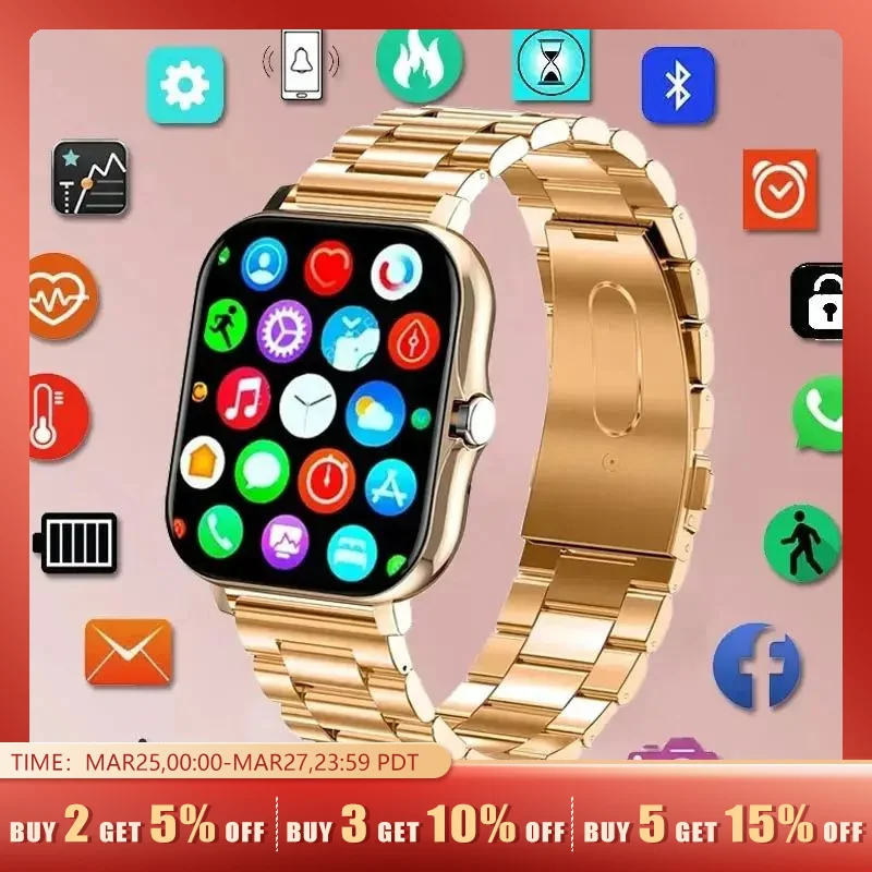 Women-Gold-Smart-Watch-Men-Waterproof-Bluetooth-Wireless-Call-Infinite ...