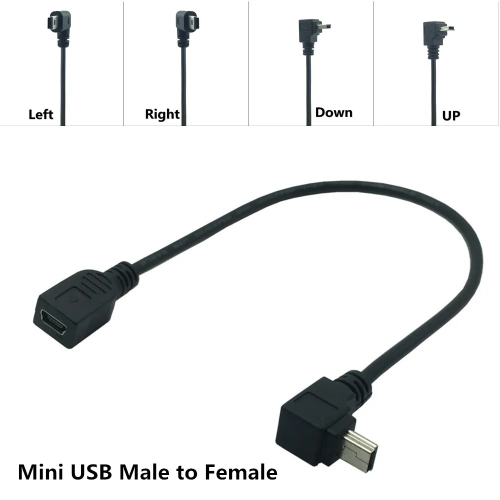 Mini-USB-Cable-5Pin-Male-Plug-To-Female-Jack-Extension-Data-Adapter ...