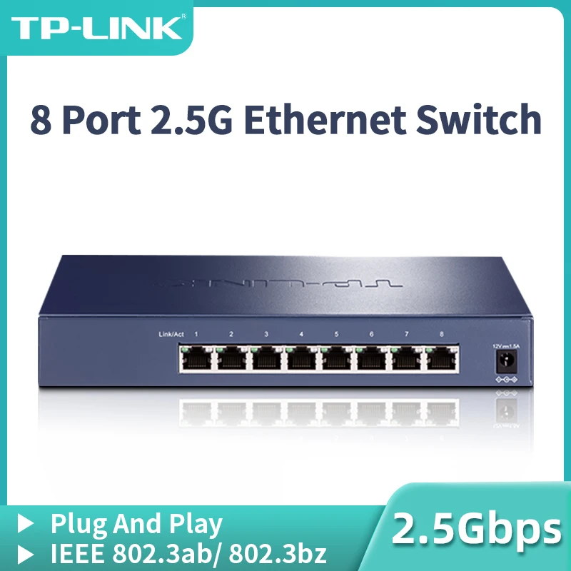 TP-Link-2-5G-Ethernet-Switch-8-Port-2-5GBASE-T-Network-Switcher-RJ45 ...