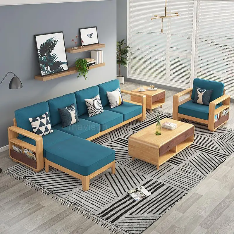 Wood Corner Sofa Set Designs