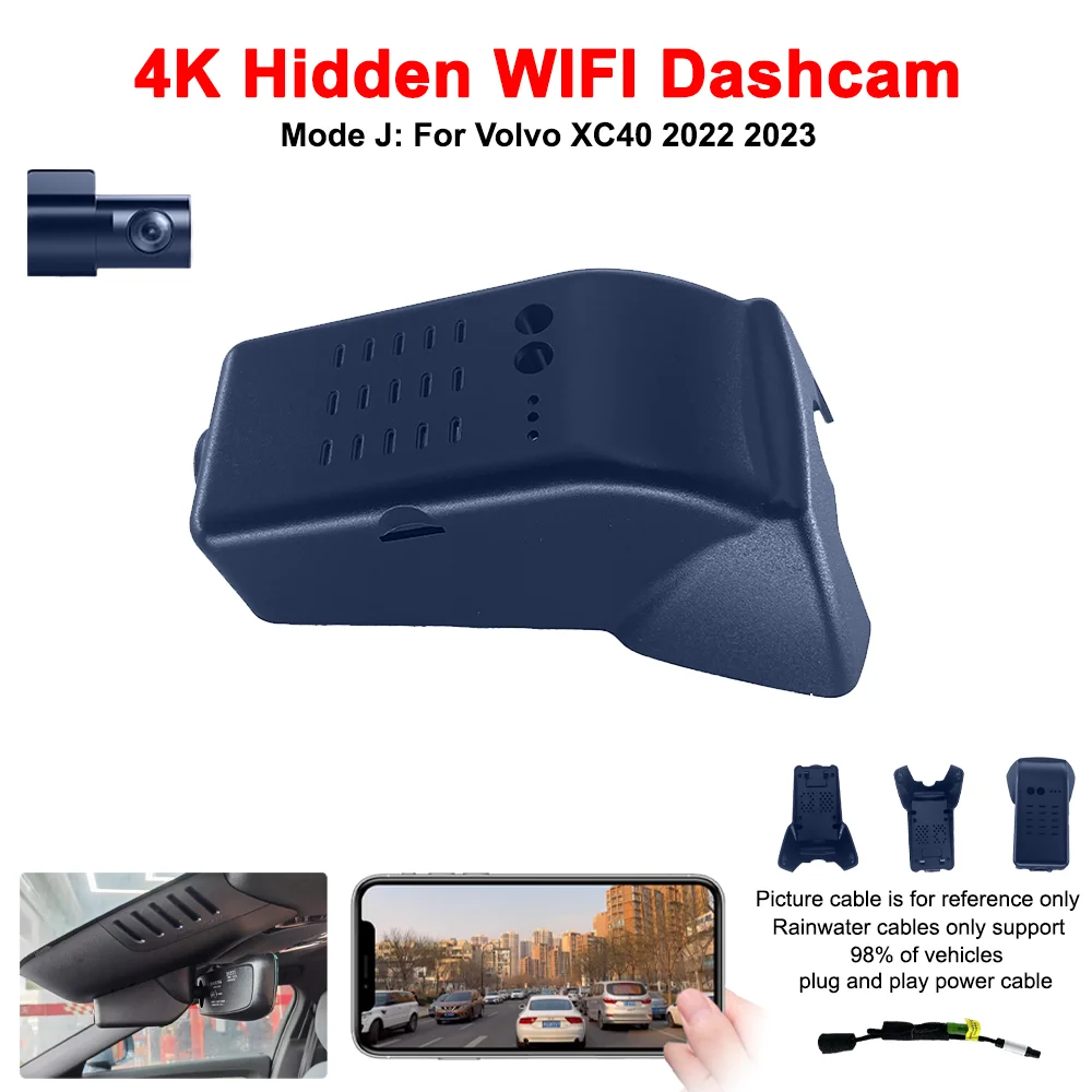 For-Volvo-XC40-2022-2023-2017-2020-Front-and-Rear-4K-Dash-Cam-for-Car ...