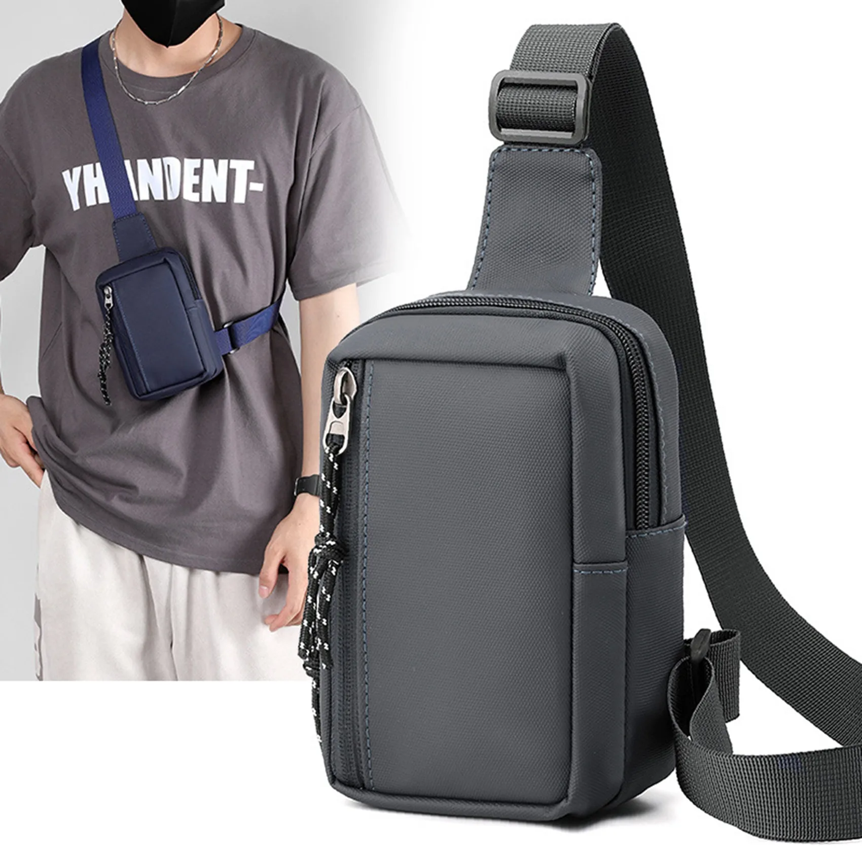 New-Men-Chest-Bag-Sports-Shoulder-Body-Bag-Oxford-Fashion-Man-Side ...